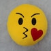 Angry Kissing Face Emoji Pillow | Kissy Face | Custom Emoji Cushion ...