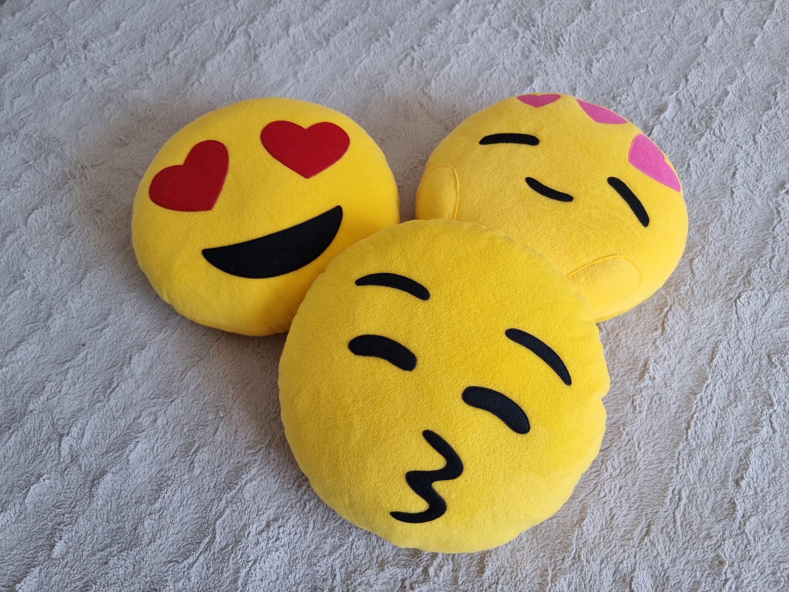 Emoji Kissy Face Pillows