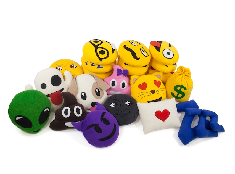 Purple Devil Emoji Face Pillow Imp Face Emoji Plushie | Etsy