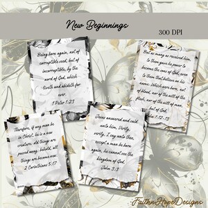 New Beginnings, New Christian Gifts, Born Again, Christian Scripture ...