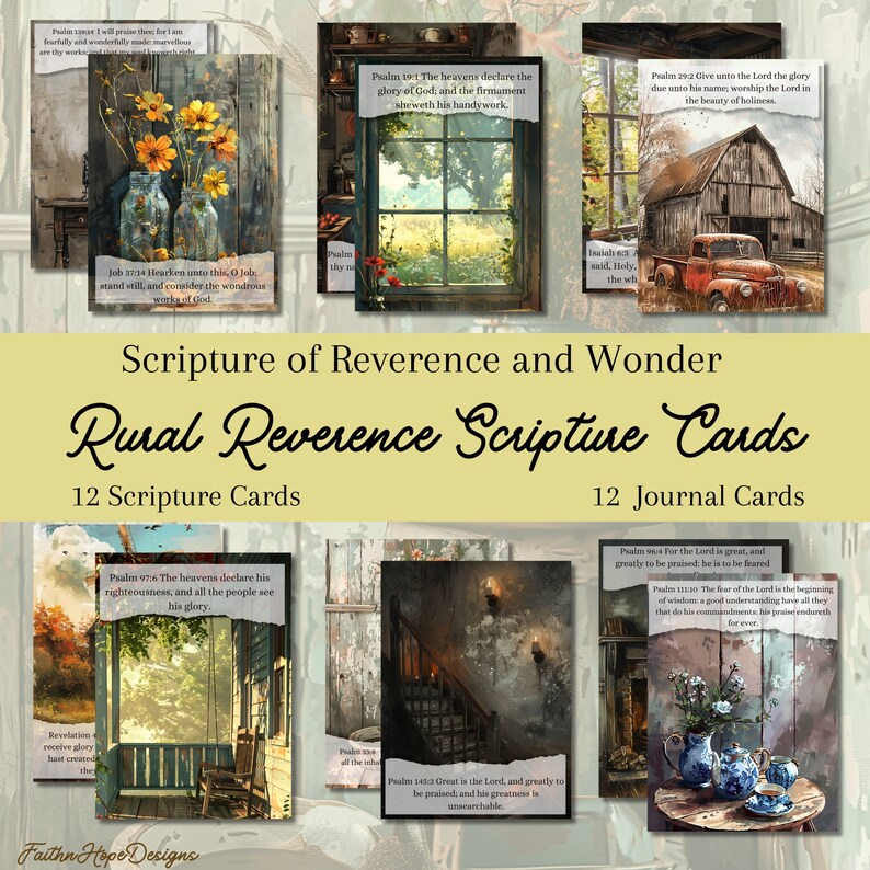 Reverence Journal Cards, Prayer Cards, Scripture, Bible Journaling ...