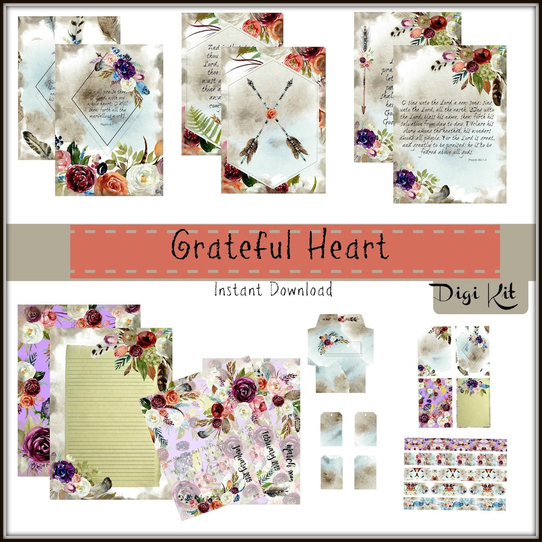 Bible Journaling, Faith, Journal Kit, Printable, Instant Download ...