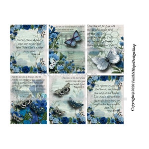 Printable, Scripture Cards, Faith Journaling, Junk Journal Supplies ...