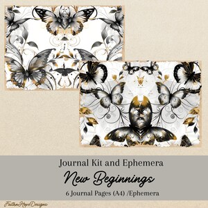 New Beginnings, Printable Journal Kit, Printable Ephemera, A4 Journal ...