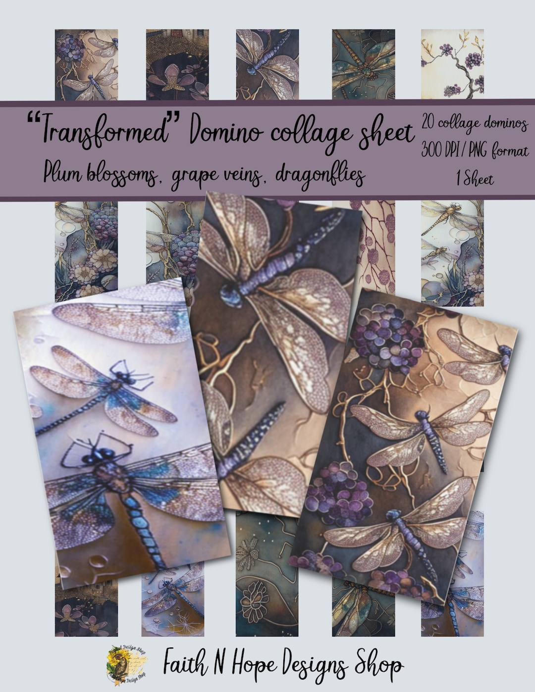 Domino Collage, Jewelry Backgrounds, Pendants, 1x2 Inches, Printable ...