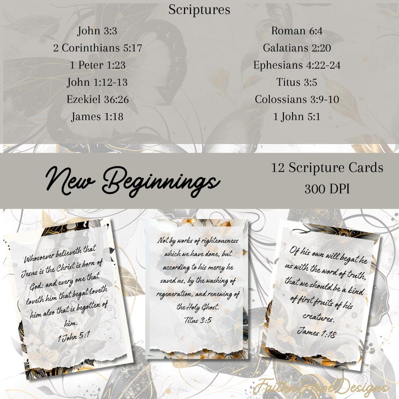 New Beginnings, New Christian Gifts, Born Again, Christian Scripture ...