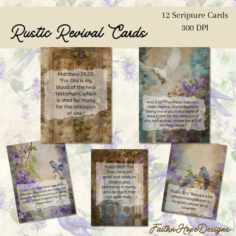 Forgiveness, Faith Journaling, Journal Cards, Prayer Cards, Scripture ...