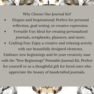 New Beginnings, Printable Journal Kit, Printable Ephemera, A4 Journal ...