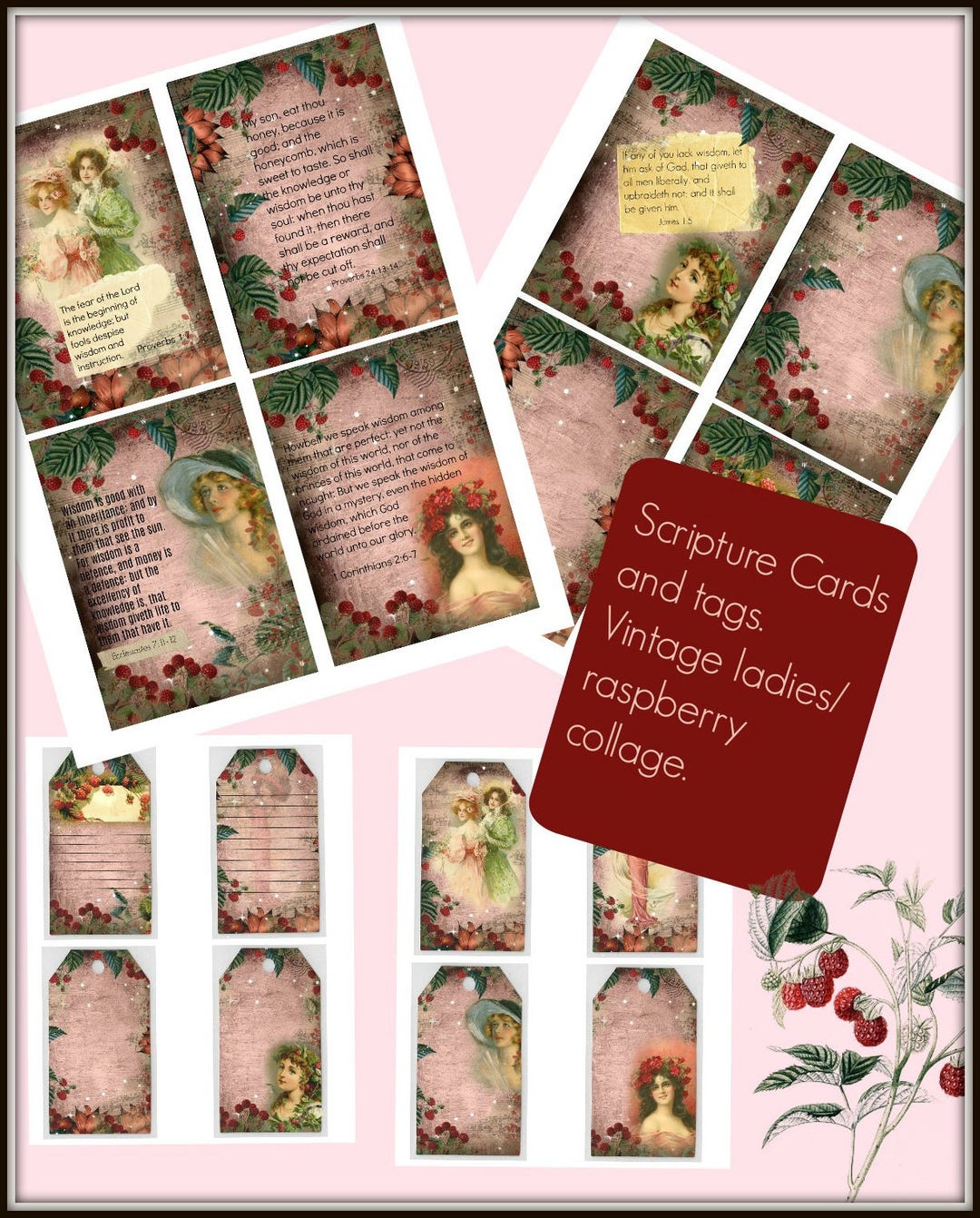 Prayer Journal-scripture Journal-scipture Cards-journaling Cards-wisdom ...