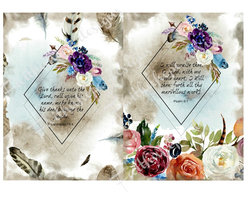 Bible Journaling, Faith, Journal Kit, Printable, Instant Download ...