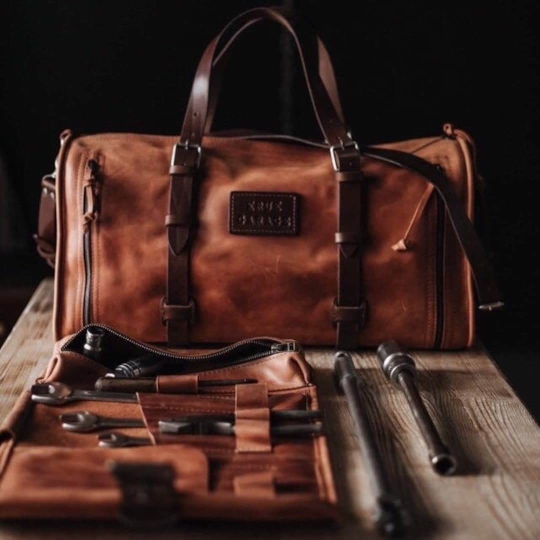 Leather Car Tools Organizer Garage Utility Storage for Tools Multi ...