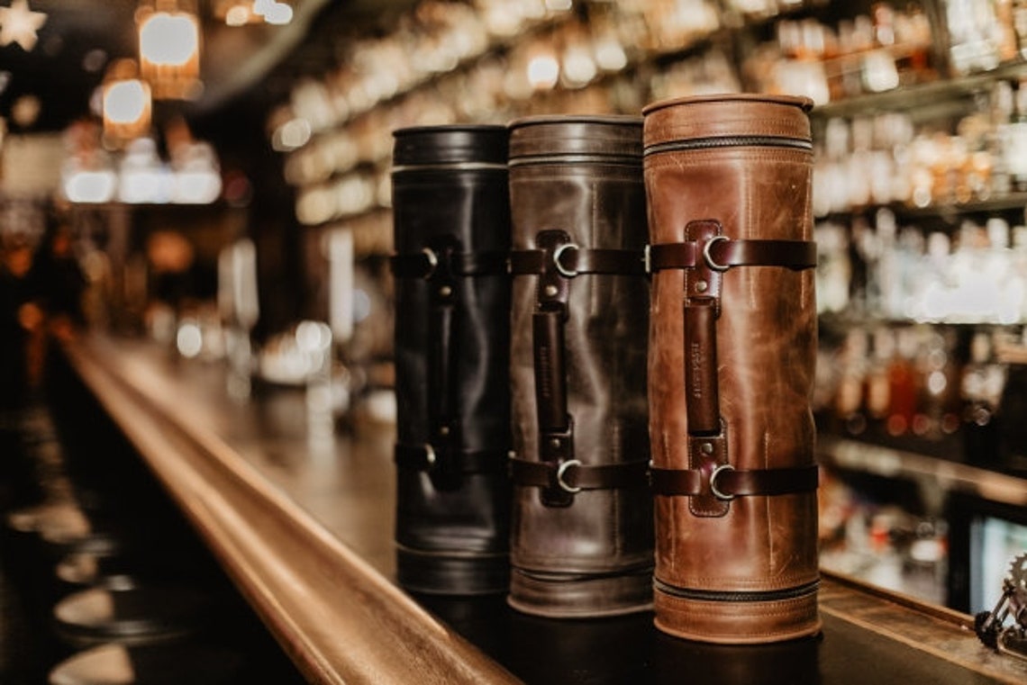 Mixologist Roll Bag Bartender Roll Kit Home Bar Accessory | Etsy