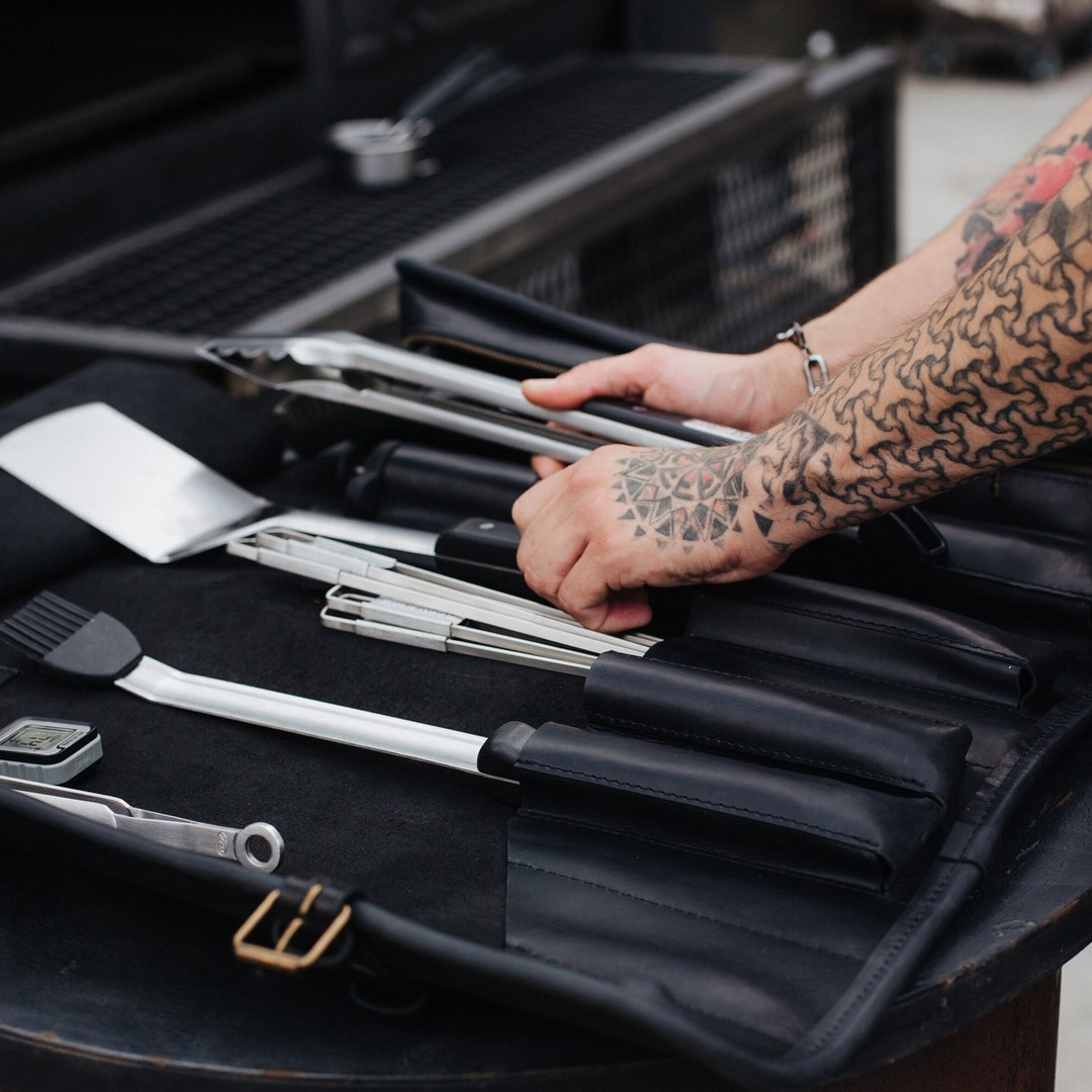 Grilling Tools Case BBQ Tools Roll Barbecue Bag BBQ Tools Holder ...