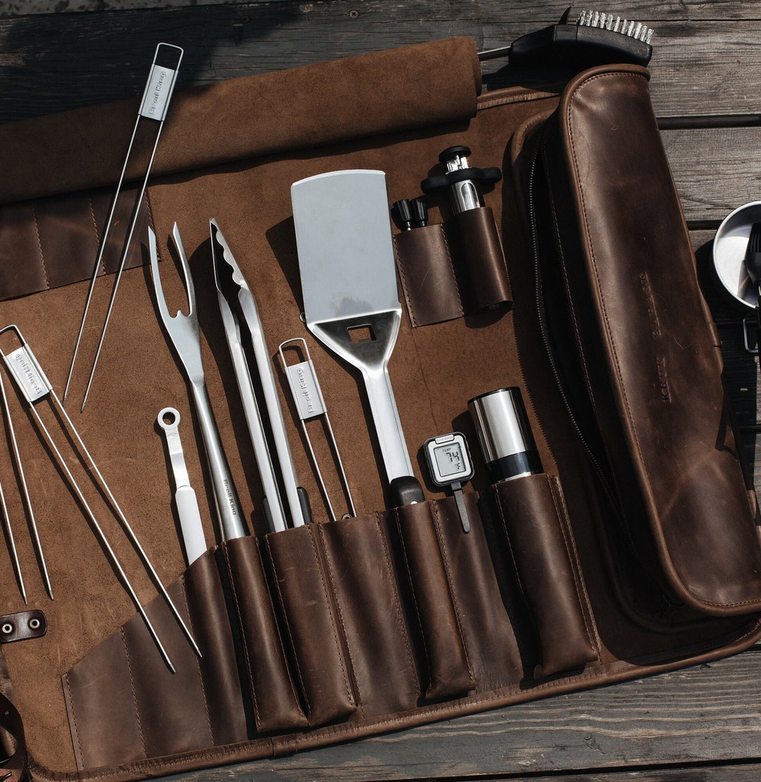 Grilling Tools Case BBQ Tools Holder Outdoor Cooking Bag Barbecue Bag ...