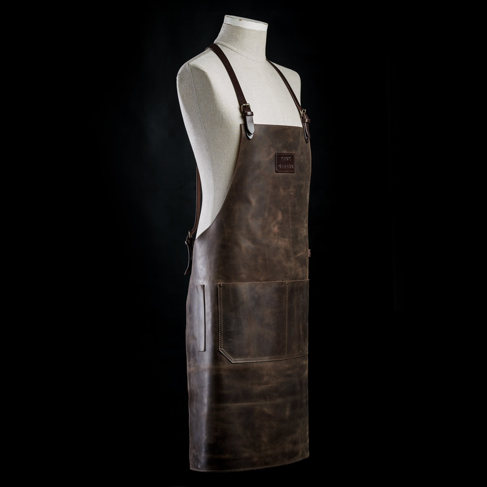 Grilling Leather Apron BBQ Apron Outdoor Cooking Apron | Etsy