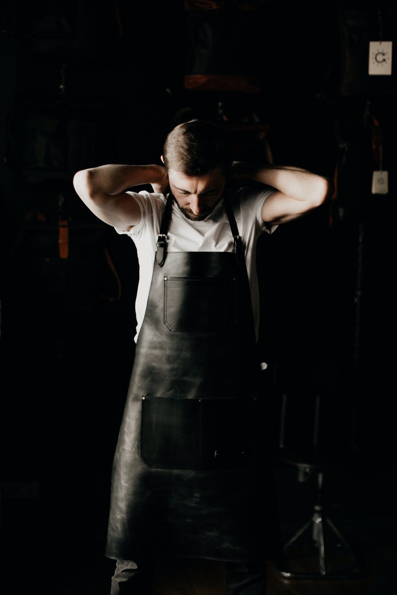 Work Apron Leather Apron Metalworking Apron Woodworkers Apron Barbers ...