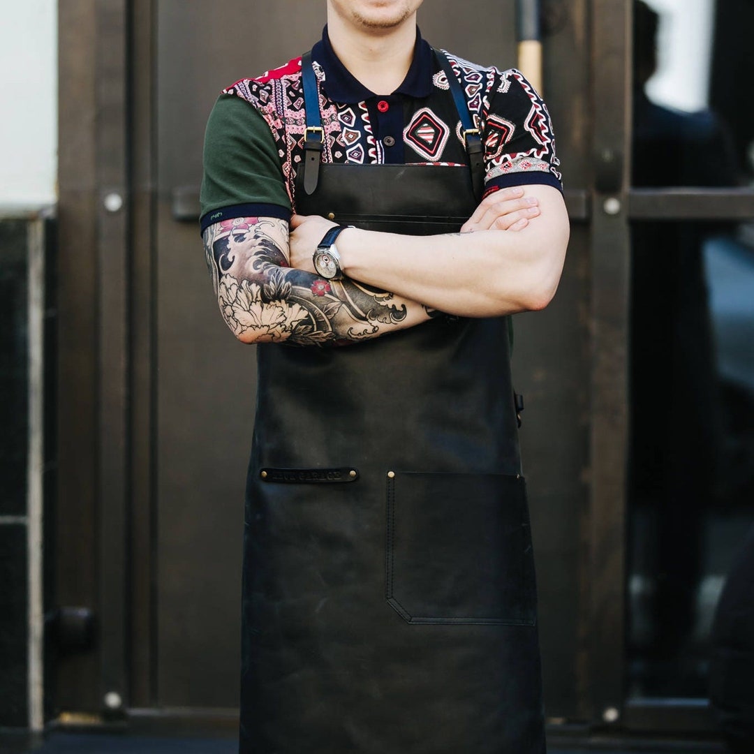 Leather Apron for Women Heavy Duty BBQ Apron Bartender Apron Work Apron ...