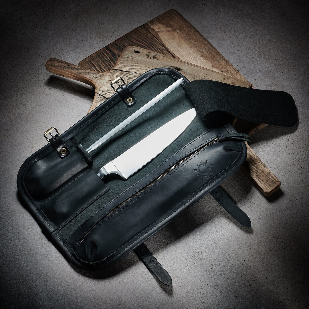 Leather Case for One Knife Chef Knife Roll Leather Knife Holder Leather ...