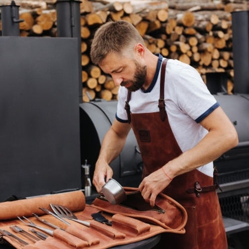 Grilling Apron Welding Apron Barista Apron Leather Apron for - Etsy