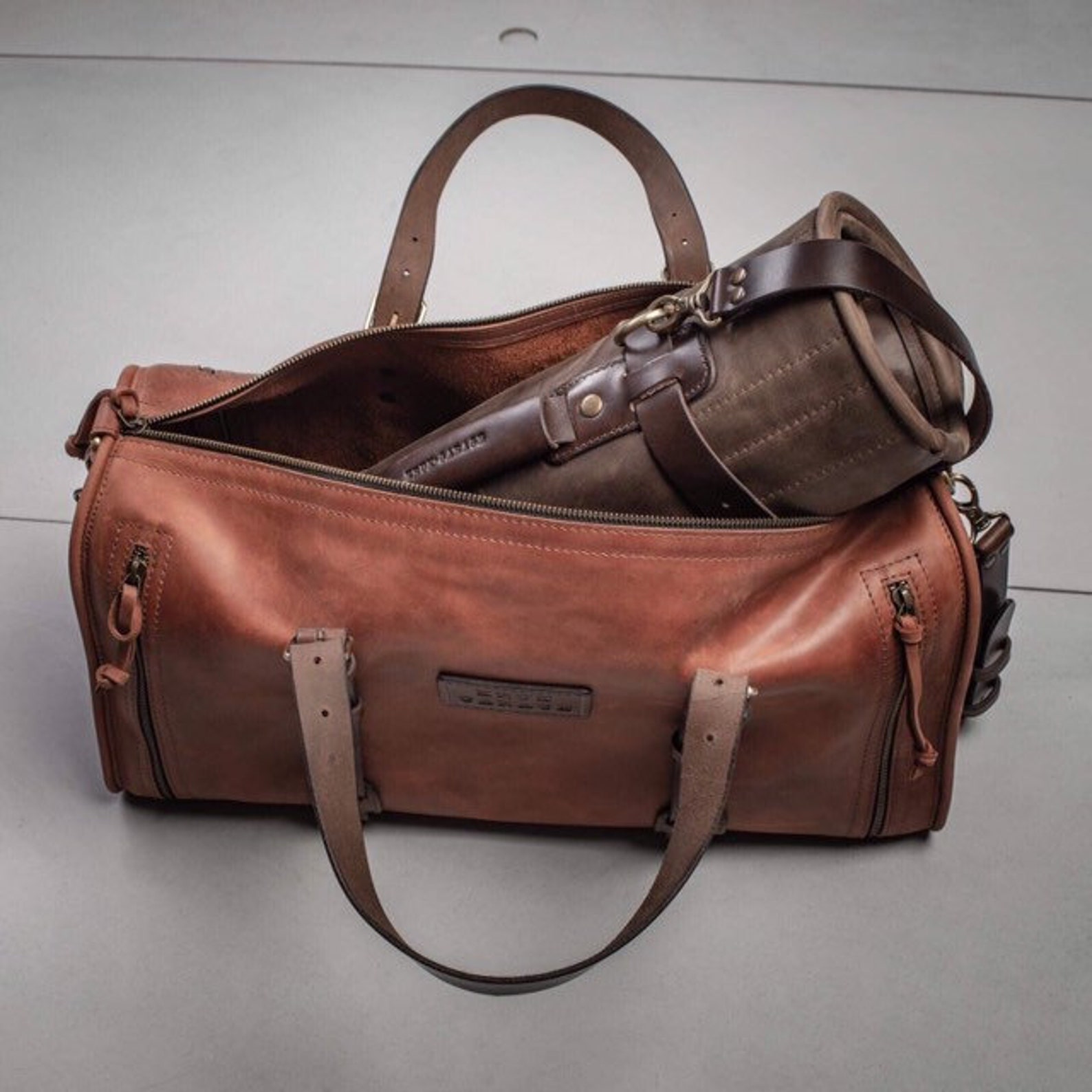 Car Tools Organizer Trunk Leather Bag Workshop Tools Storage - Etsy