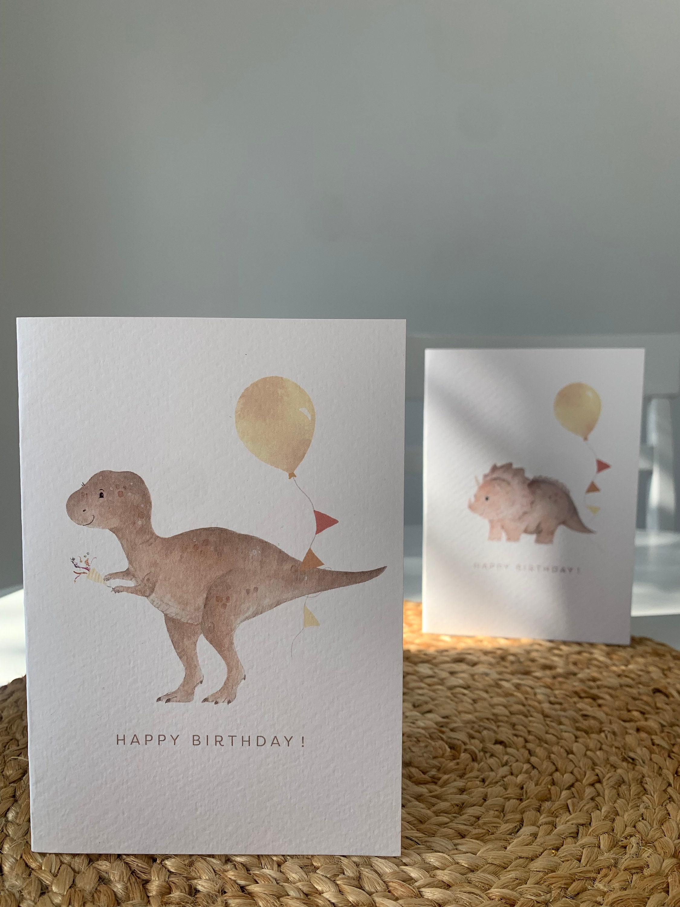 Dinosaur Birthday Card T-rex Card Childrens Birthday - Etsy