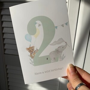 2nd Birthday Card Kids Birthday Card Happy Birthday Card | Etsy