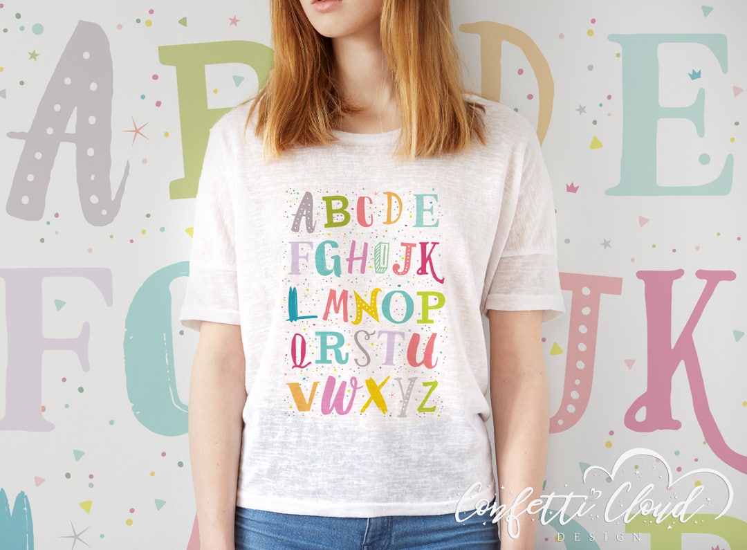 Colorful Kids Alphabet, Printable ABC for Kids Room, Nursery Printable ...
