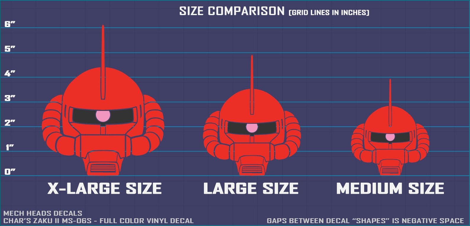 Char's Zaku II Vinyl Decal for Cars Laptops Tablets | Etsy