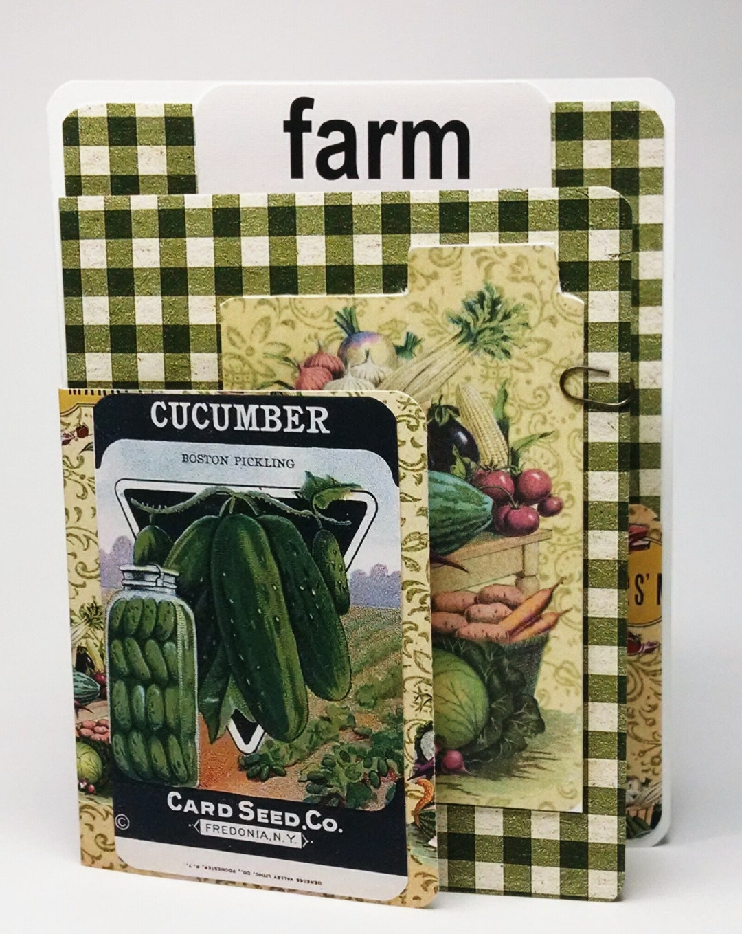 Farm Theme Farmers Market Birthday Card With Vintage Ephemera and ...