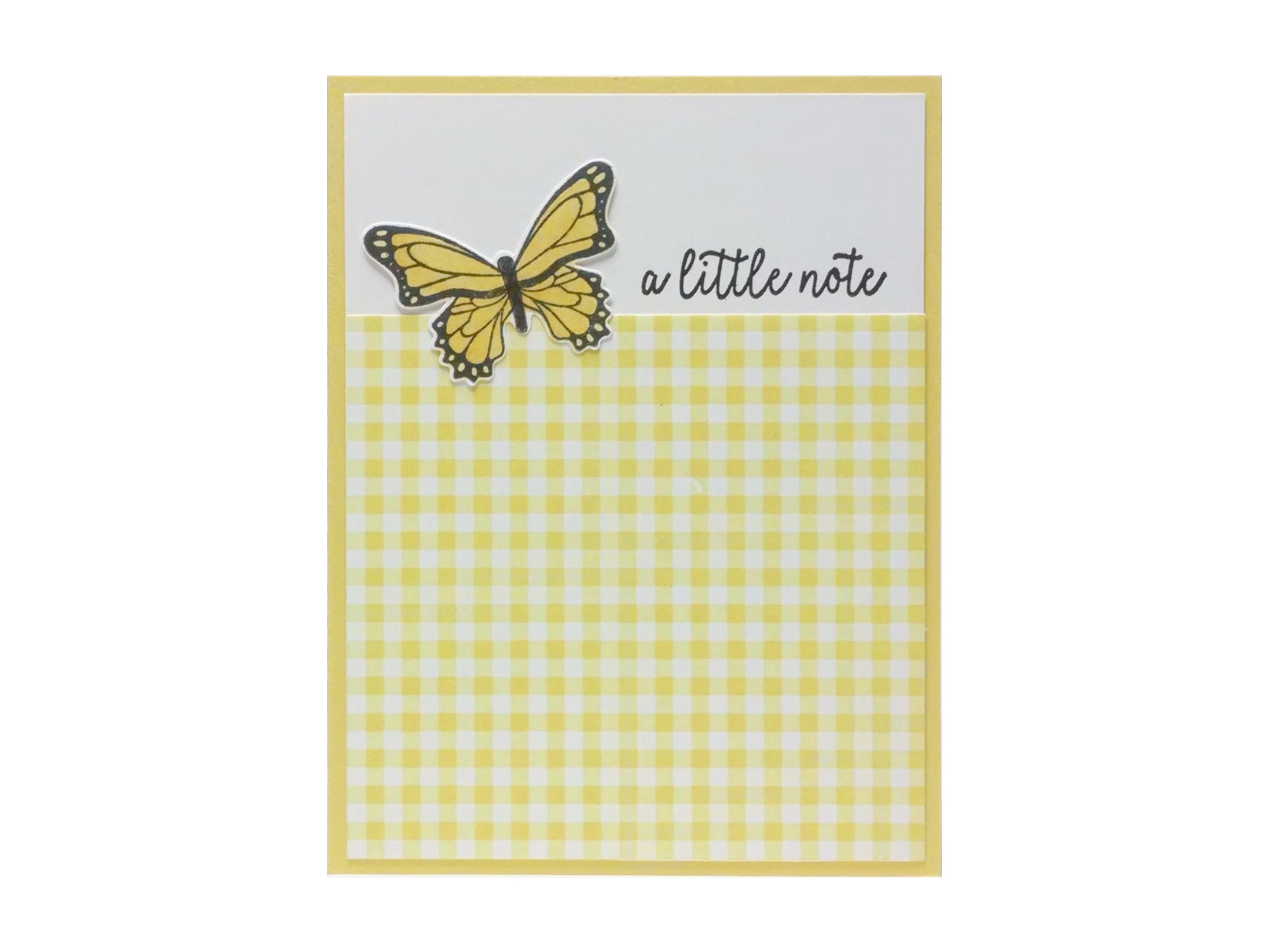 Butterfly Note Cards, Set of 4, Stampin up Note Cards, Stationery Gift ...