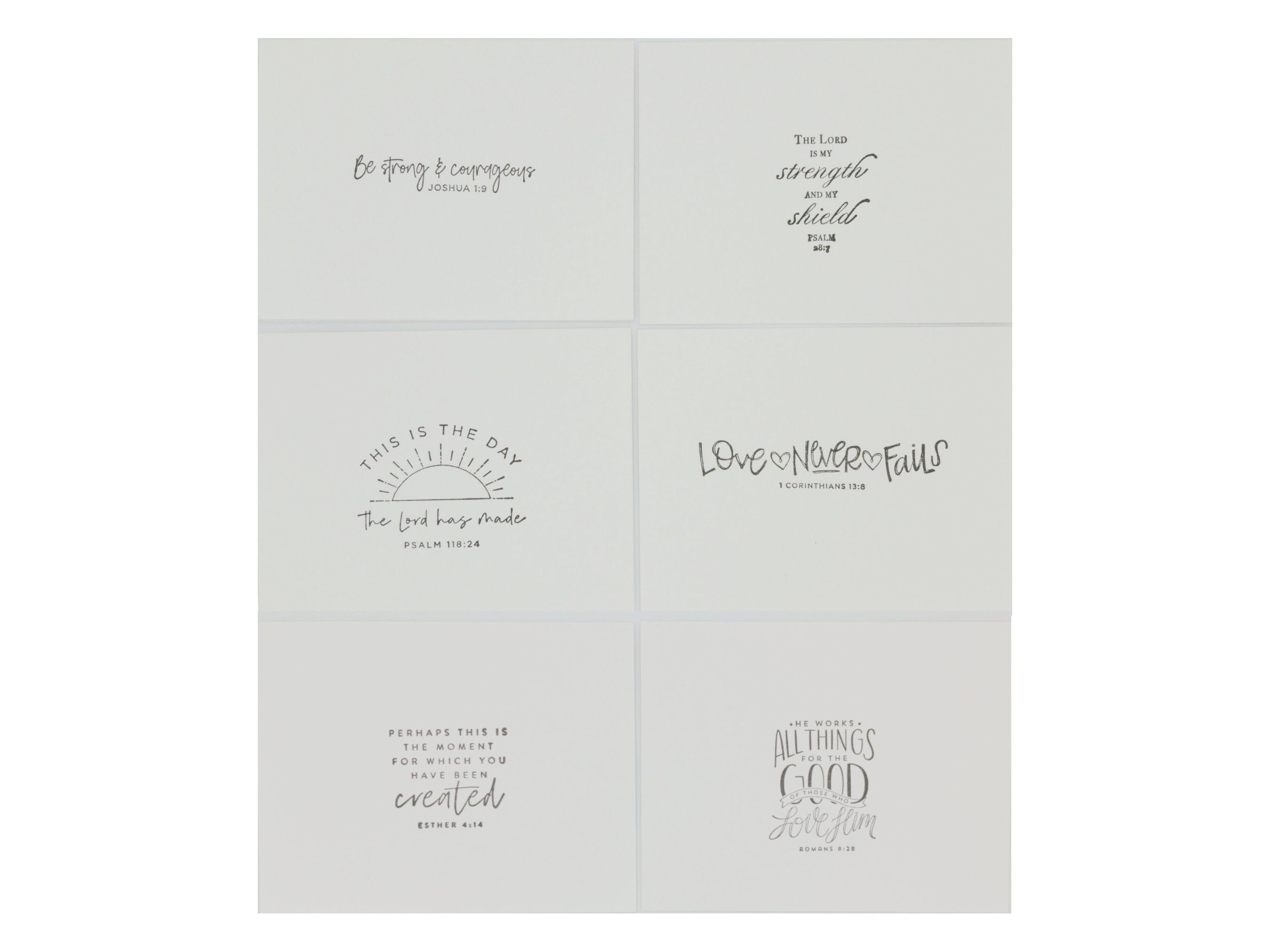 12 Scripture Blank Note Cards With White Envelopes Christian - Etsy