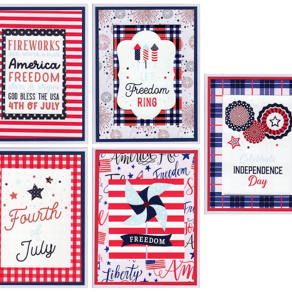 4th of July Cards - Etsy