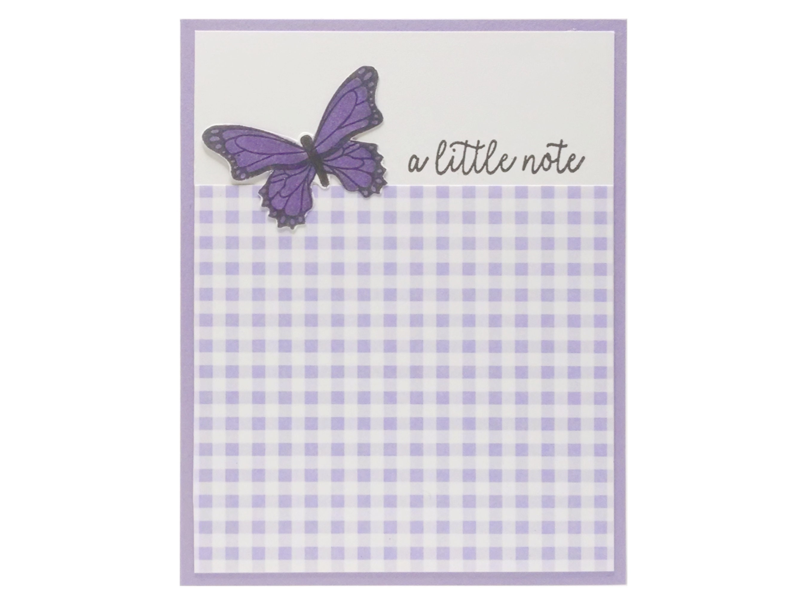 Butterfly Note Cards, Set of 4, Stampin up Note Cards, Stationery Gift ...