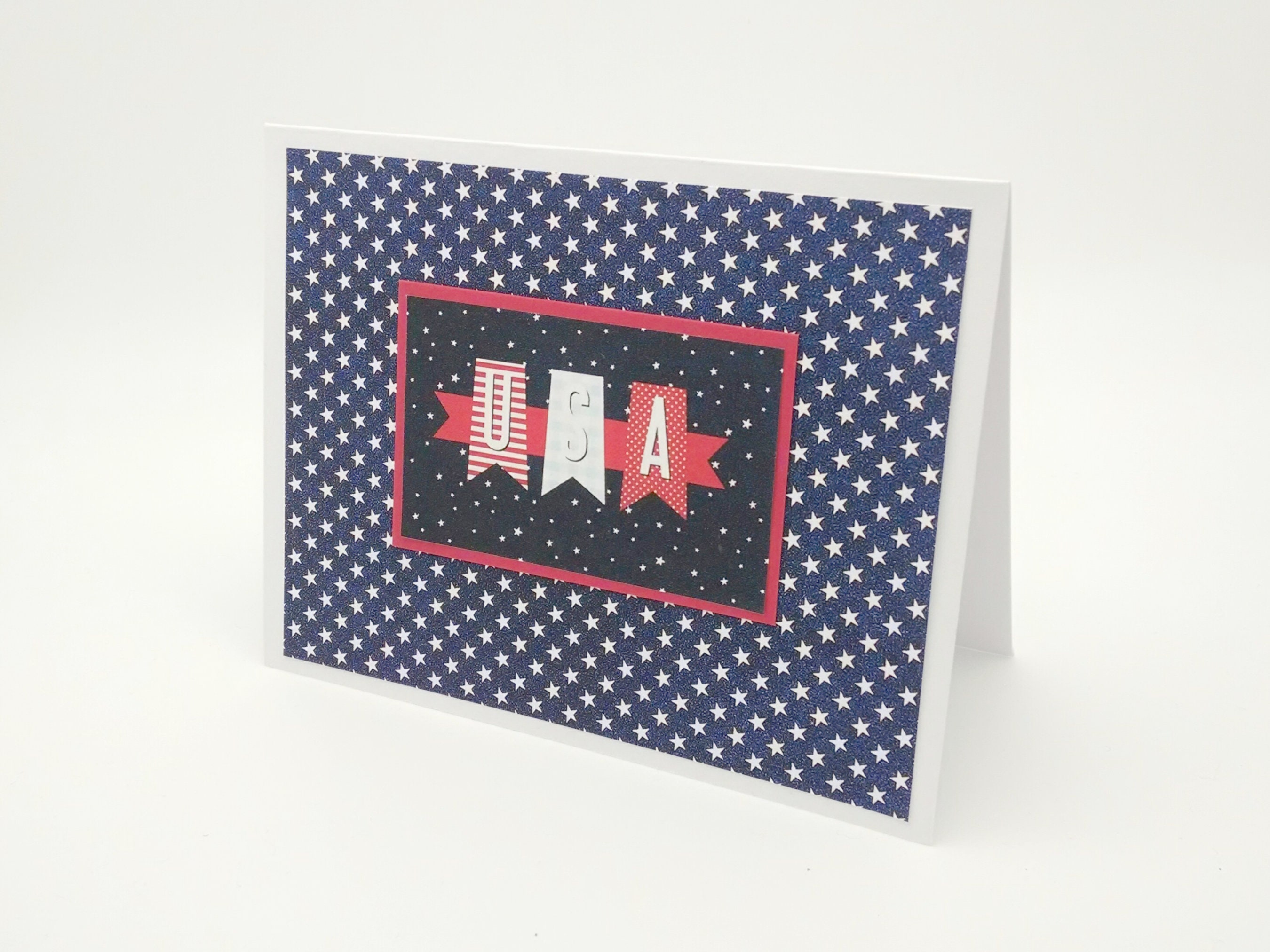 Patriotic Note Cards, Memorial Day, Veteran, Fourth of July, Set of 6 ...