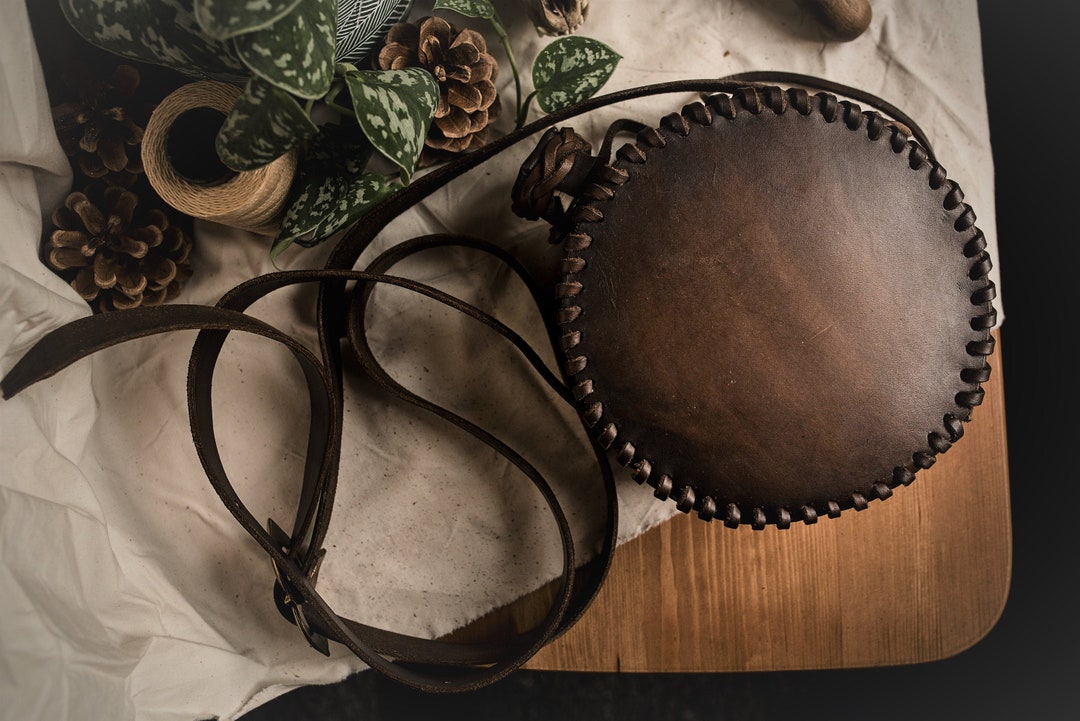 1,25l 2.6 Pint Stainless Steel Leather Canteen, Medieval Leather Flask ...