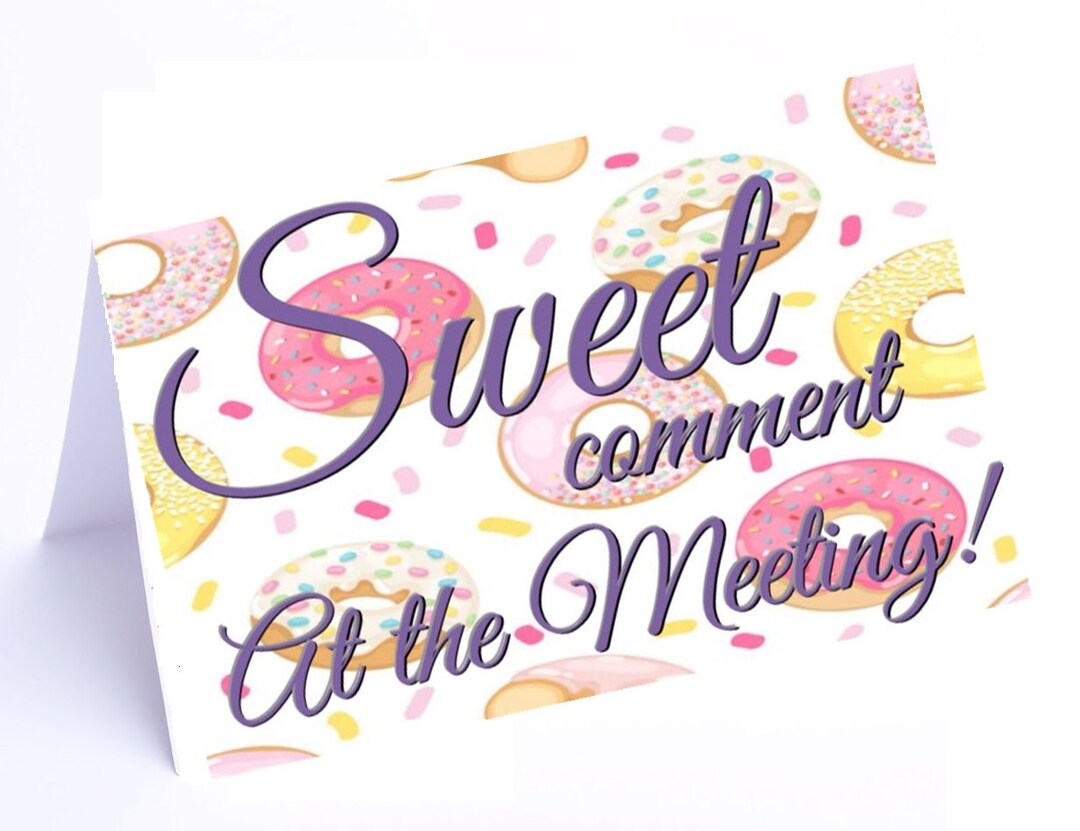 Greeting Card Sweet Comment JW Printable Instant Download Donuts ...