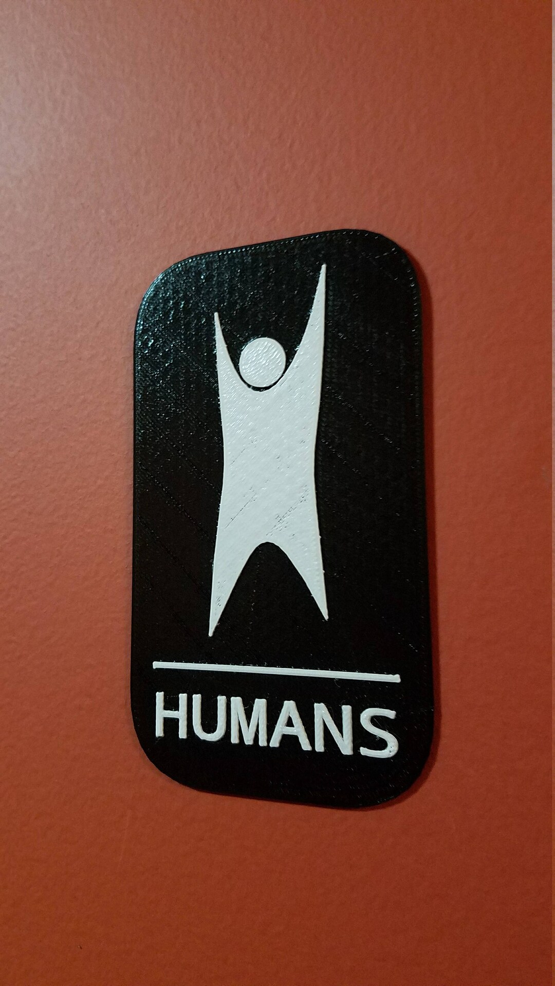 HUMANS Bathroom Sign 3D Printed Gender Neutral Restroom - Etsy