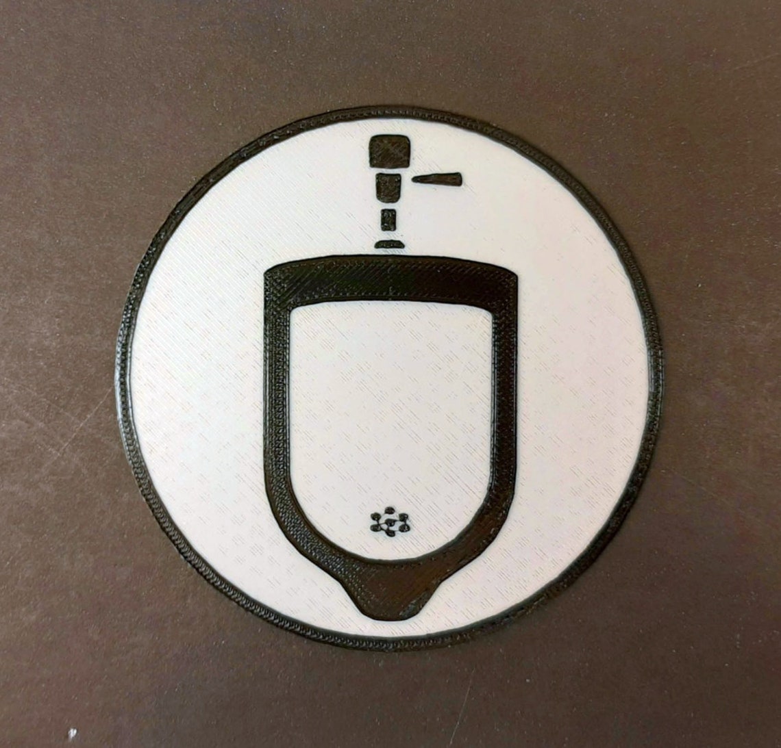 Small Round Urinal or Toilet Sign for Labeling Bathrooms and - Etsy