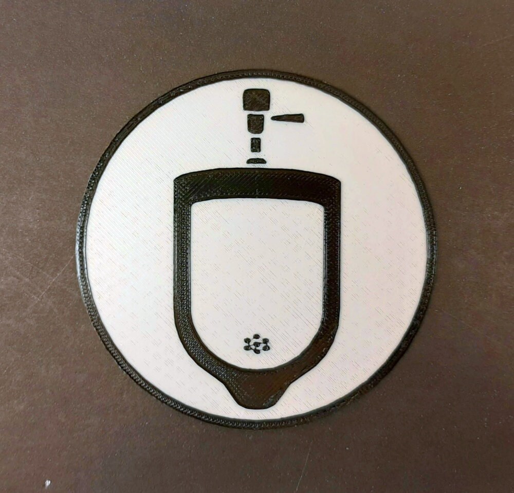 Small Round Urinal or Toilet Sign for Labeling Bathrooms and - Etsy