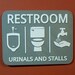 Gender Neutral Bathroom URINALS AND STALLS Restroom Sign - Etsy