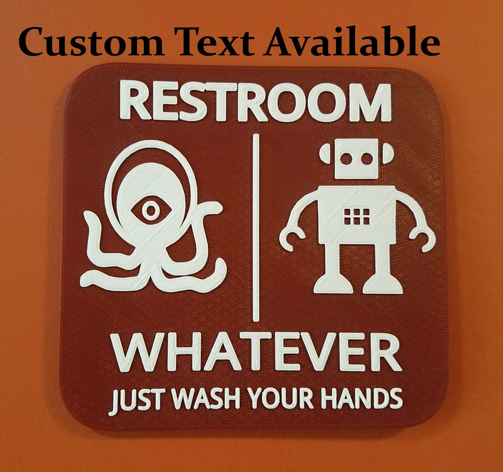 Alien Robot Gender Neutral Bathroom Restroom Sign Whatever - Etsy Canada
