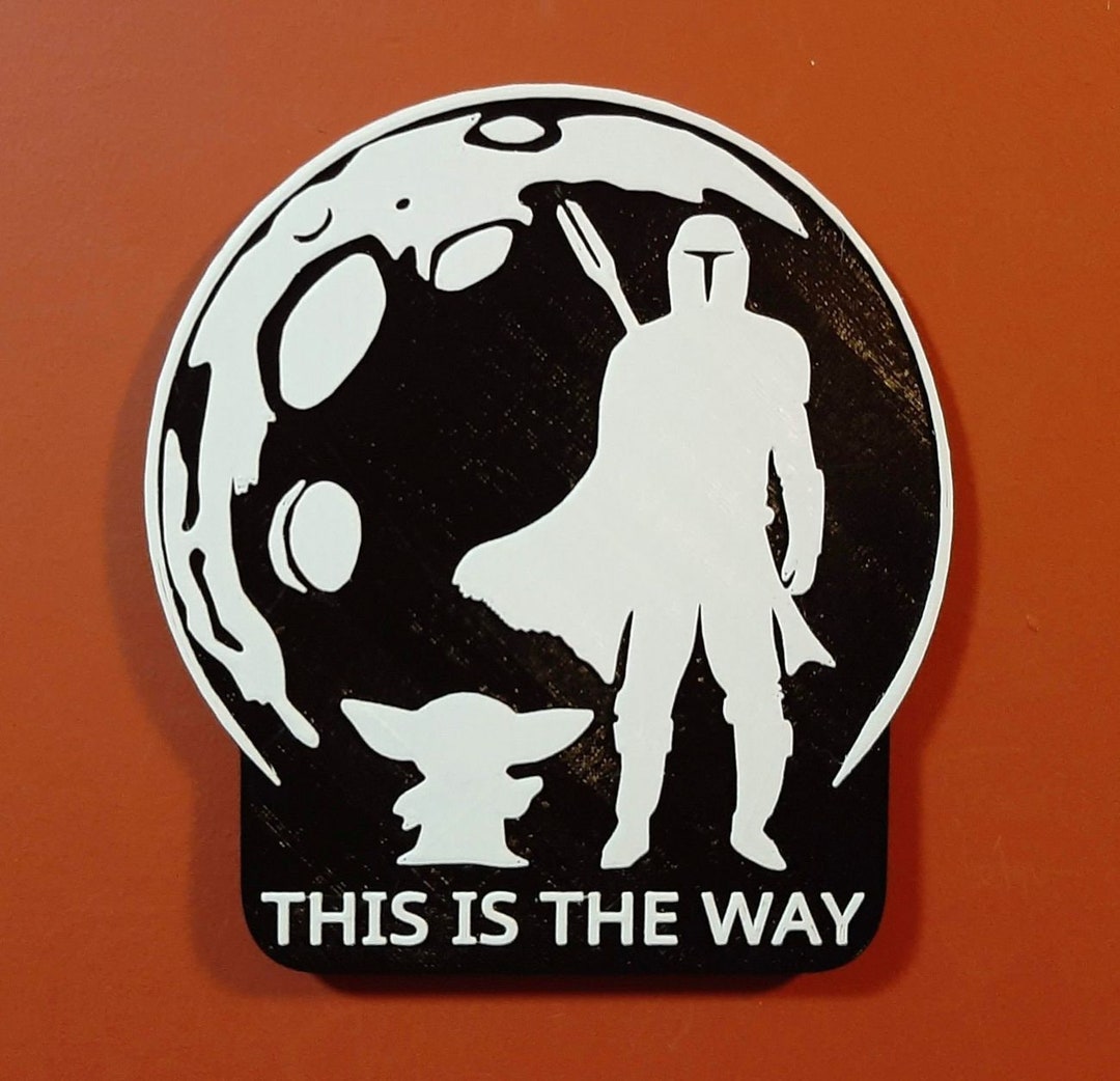 Mandalorian Star Wars Bathroom Sign This is the Way Home Decor - Etsy
