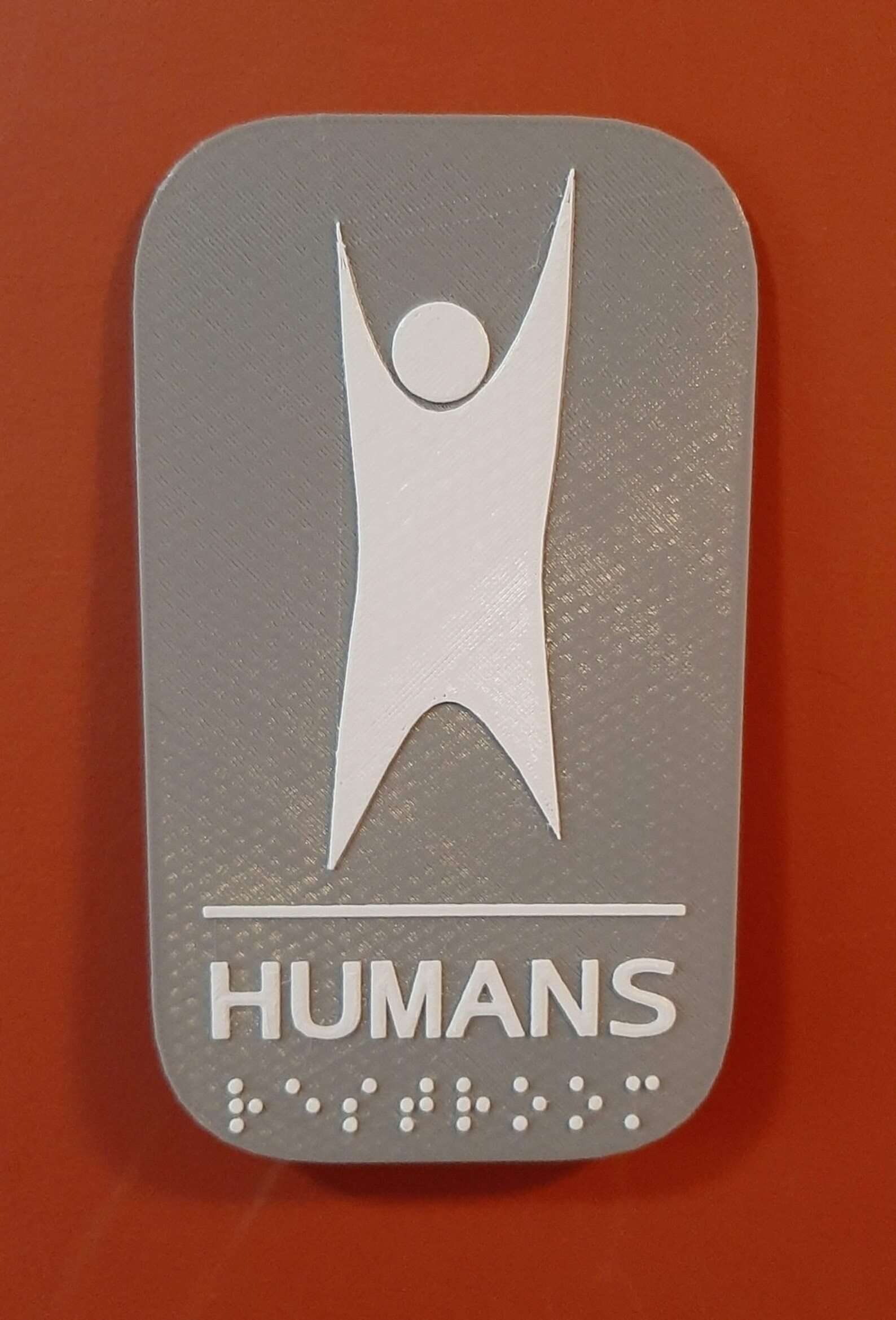 HUMANS Bathroom Sign 3D Printed Gender Neutral Restroom - Etsy