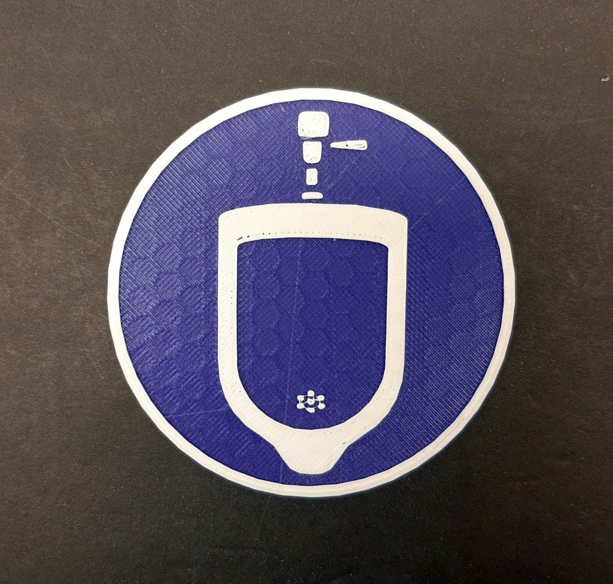 Small Round Urinal or Toilet Sign for Labeling Bathrooms and Restrooms ...
