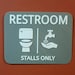 Gender Neutral Bathroom STALLS ONLY Restroom Sign - Etsy