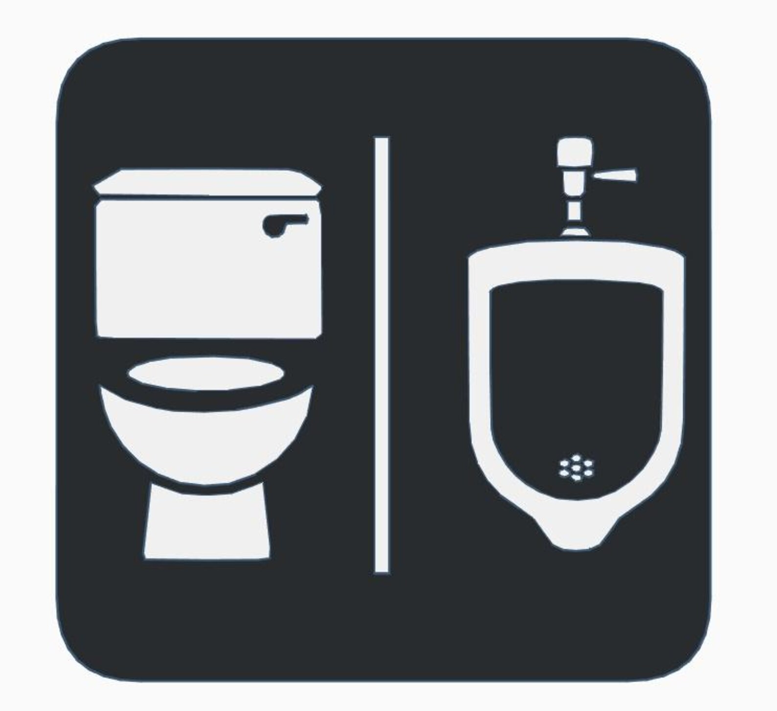 All Gender Bathroom 3D Printed Restroom Sign - Etsy