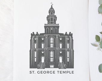 St. George Utah Temple LDS SVG, PNG, Cricut, Silhouette Digital File - Etsy