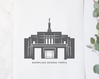 Tucson Arizona Temple LDS Printable Icon - Etsy