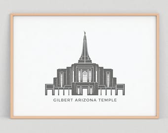 Gilbert Arizona Temple LDS SVG, PNG, Cricut, Silhouette Digital File - Etsy