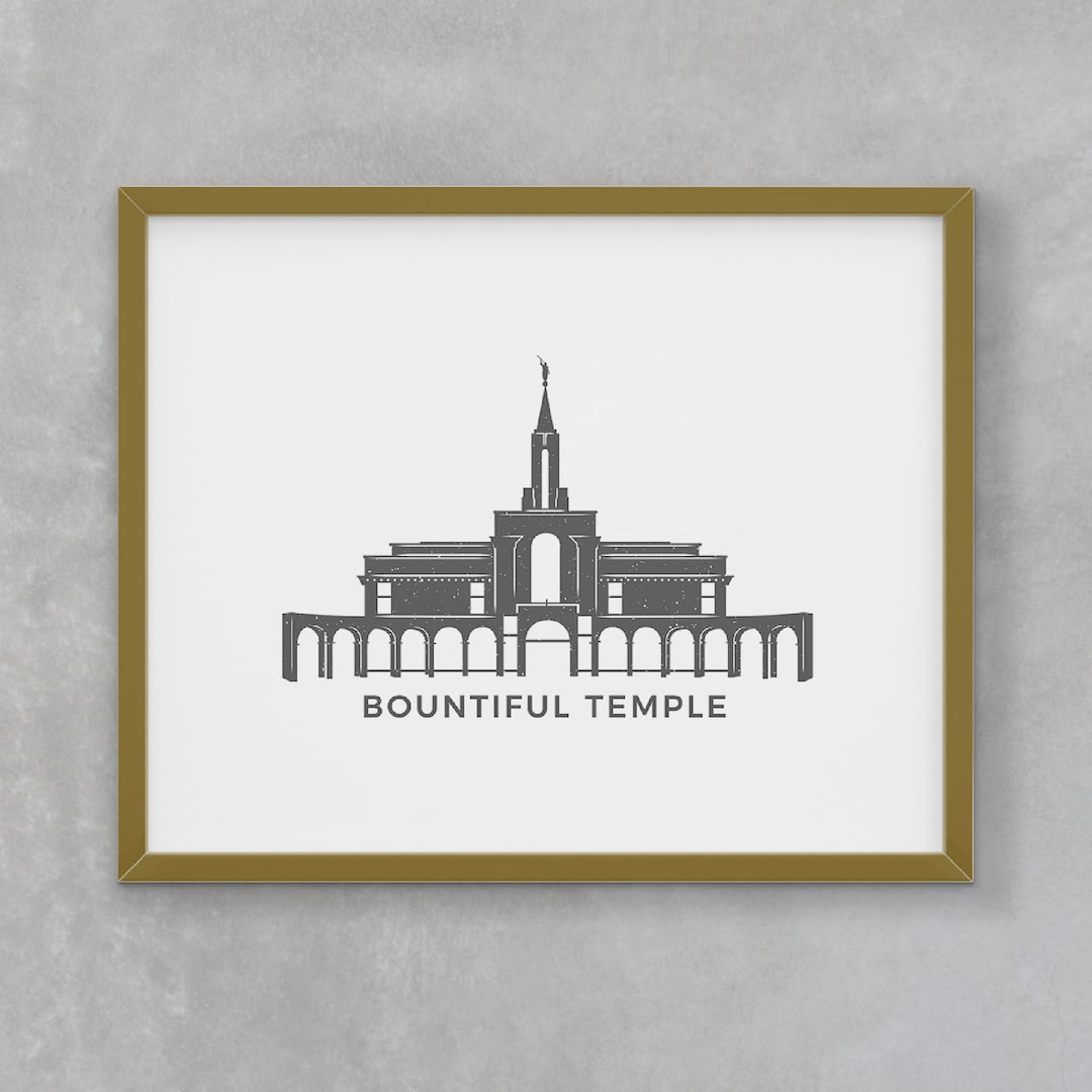 Bountiful Utah Temple (LDS) Printable Icon - Etsy